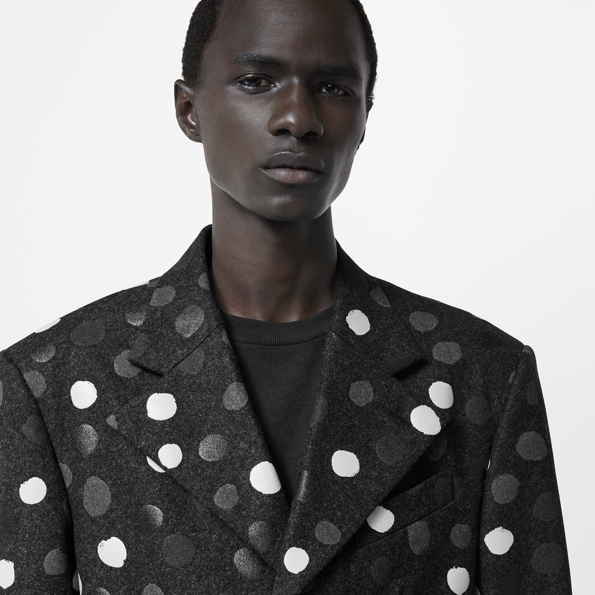 LV x YK Painted Dots Printed Coat - Men - Ready-to-Wear | LOUIS VUITTON